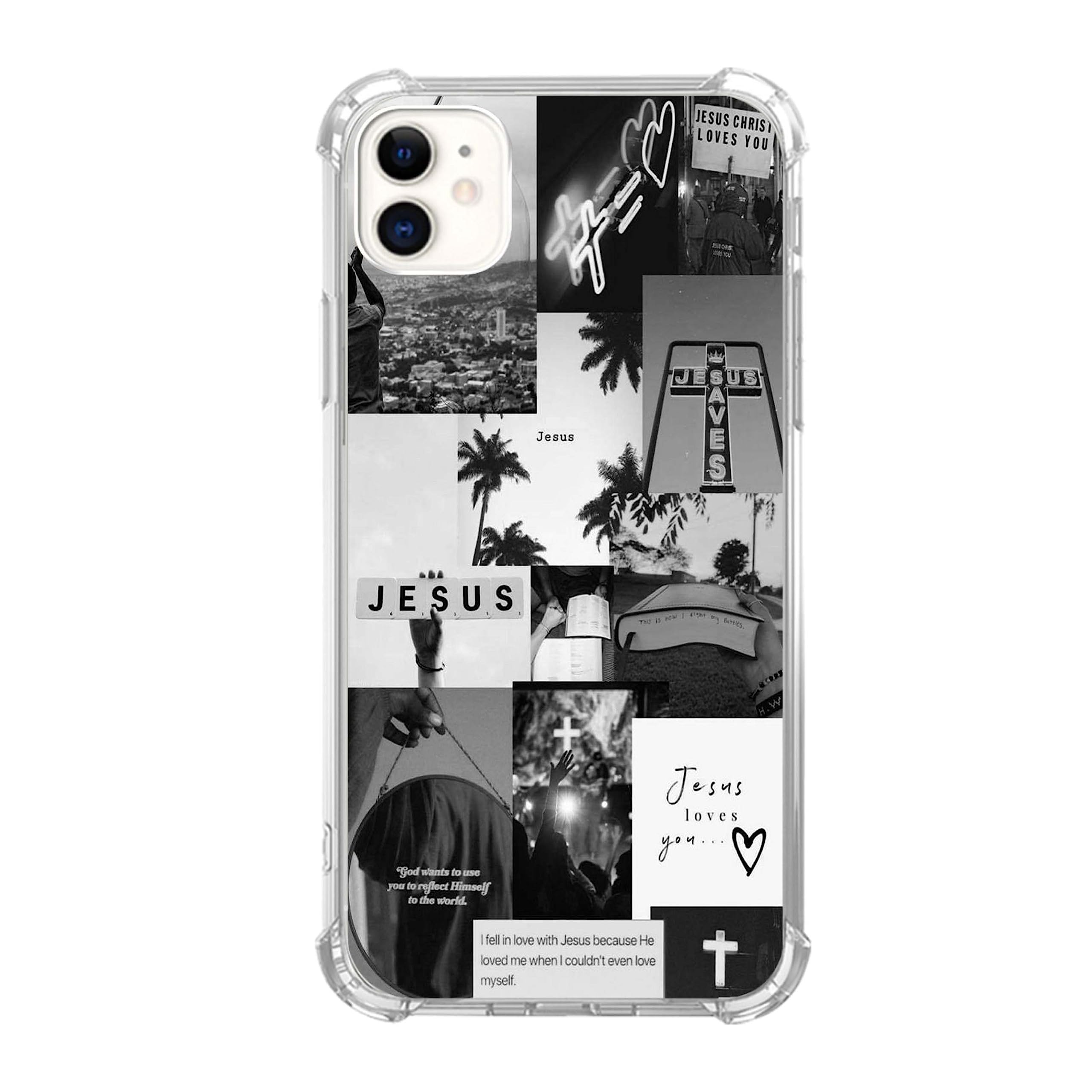 Amazon.com: Hagkou Aesthetic Christian Black Collage Case Compatible ...