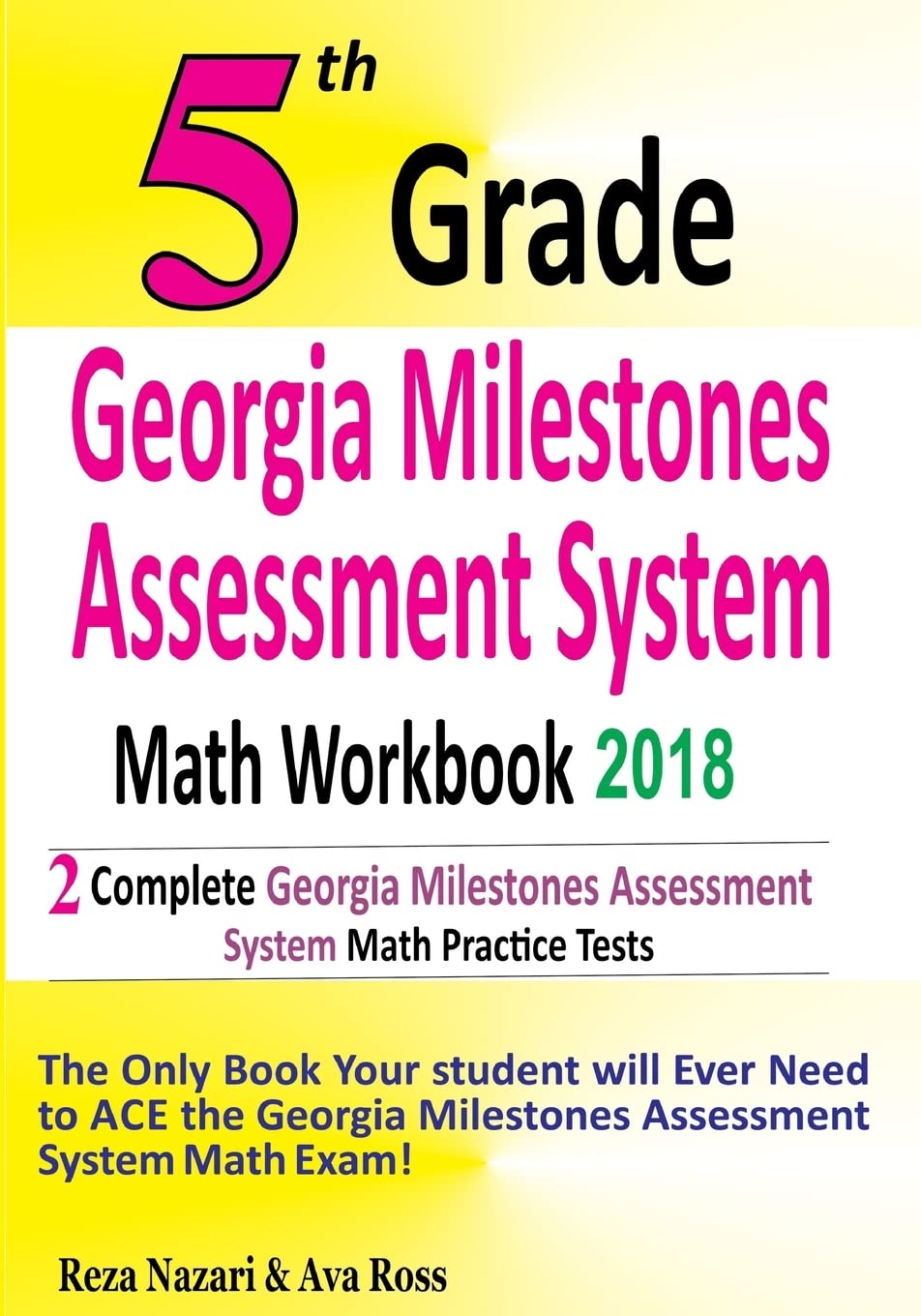5th Grade Georgia Milestones Assessment System Math Workbook 2018: The ...