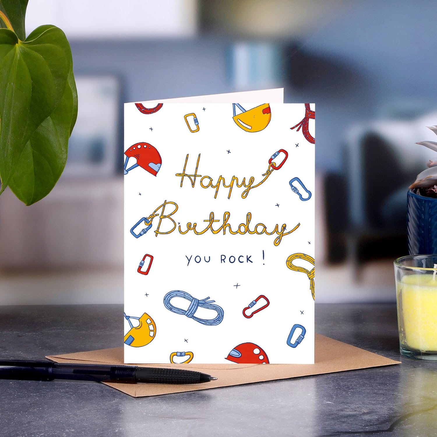 Climbing Birthday Quotes You Rock! Rock Climbing Greeting Card