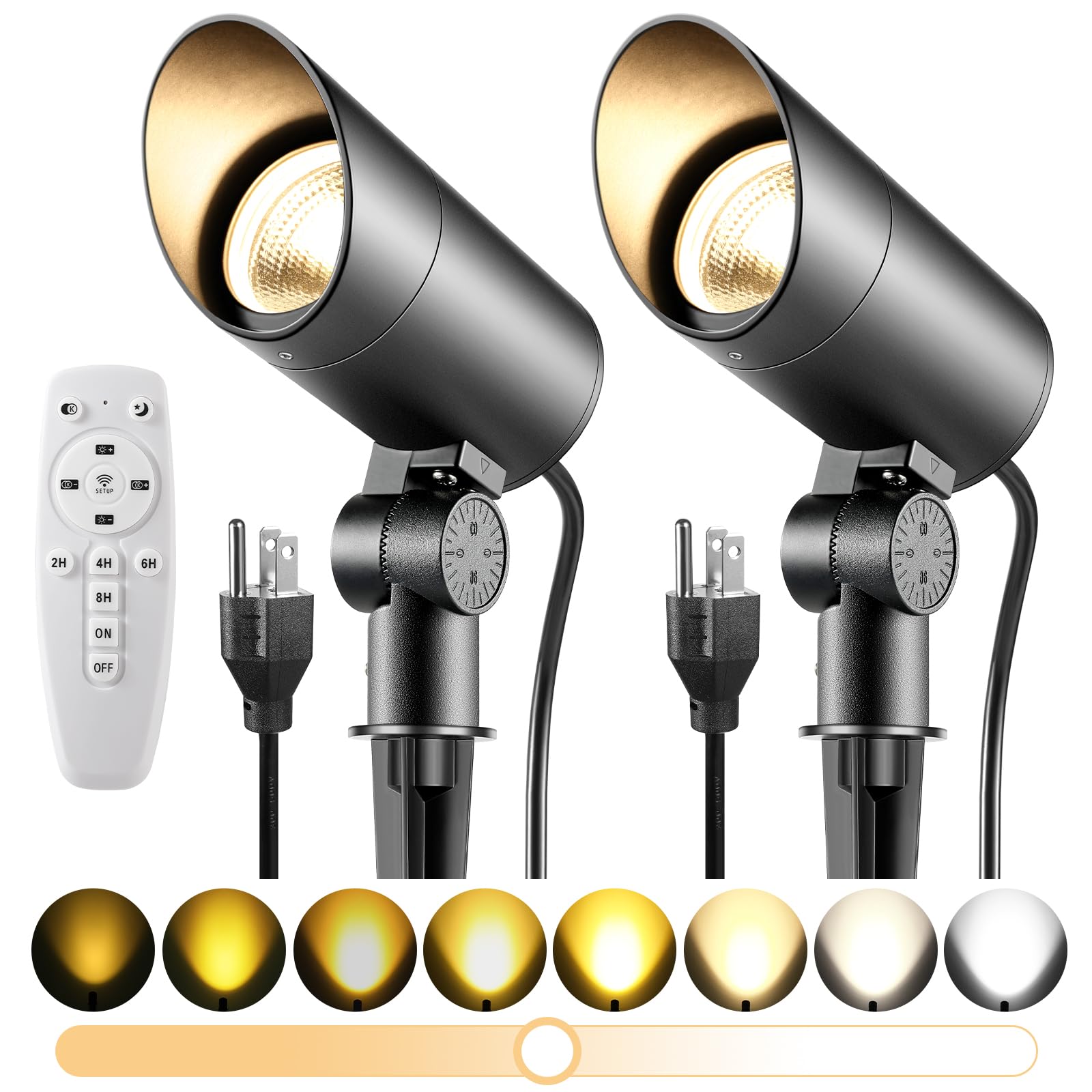 Sigtrize 30W Spot Lights Outdoor 120V 2700K-6500K Stepless Adjustable ...