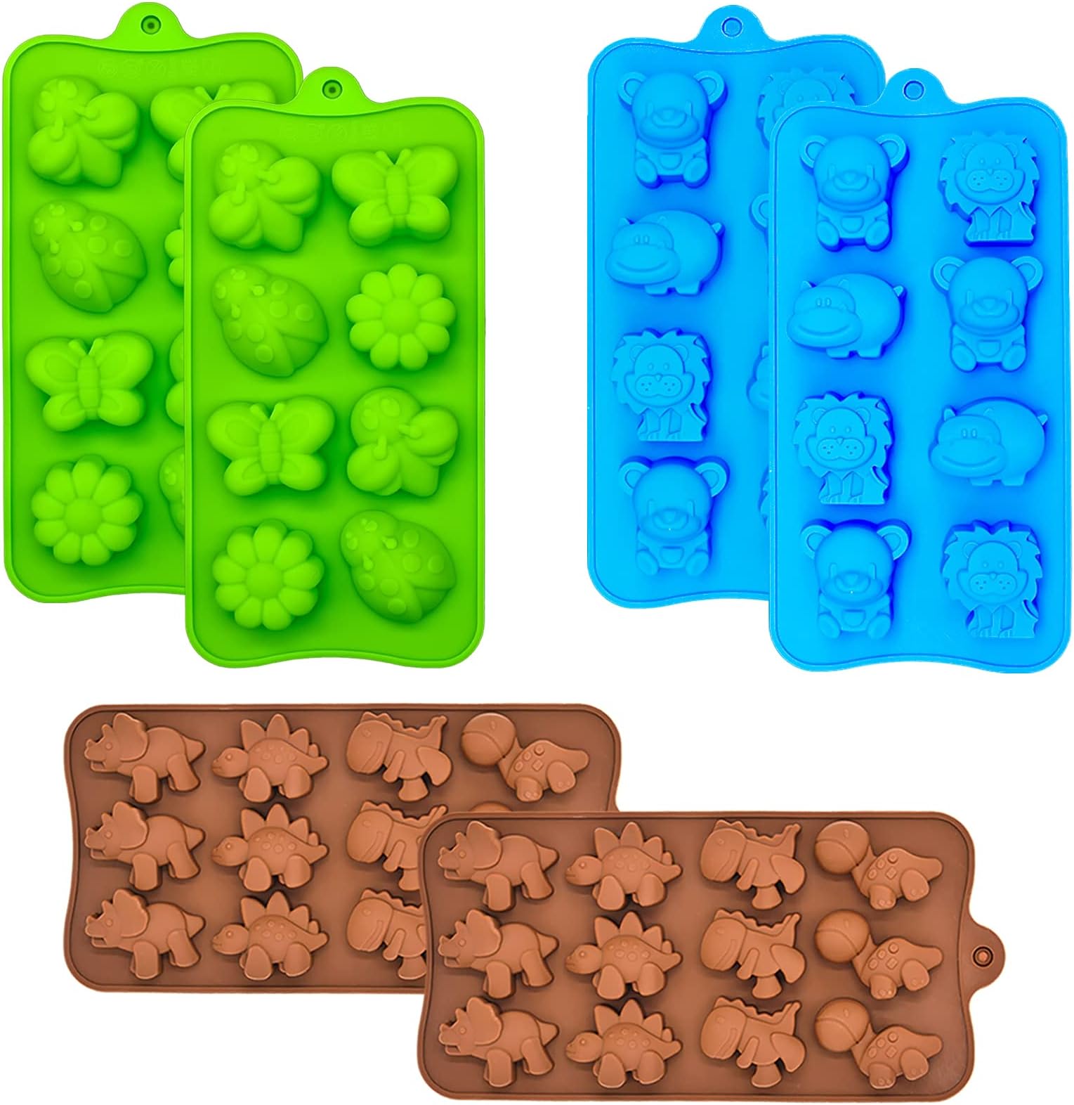 Amazon.com: Non-stick Candy Jelly Molds, Chocolate Molds, Soap Molds ...