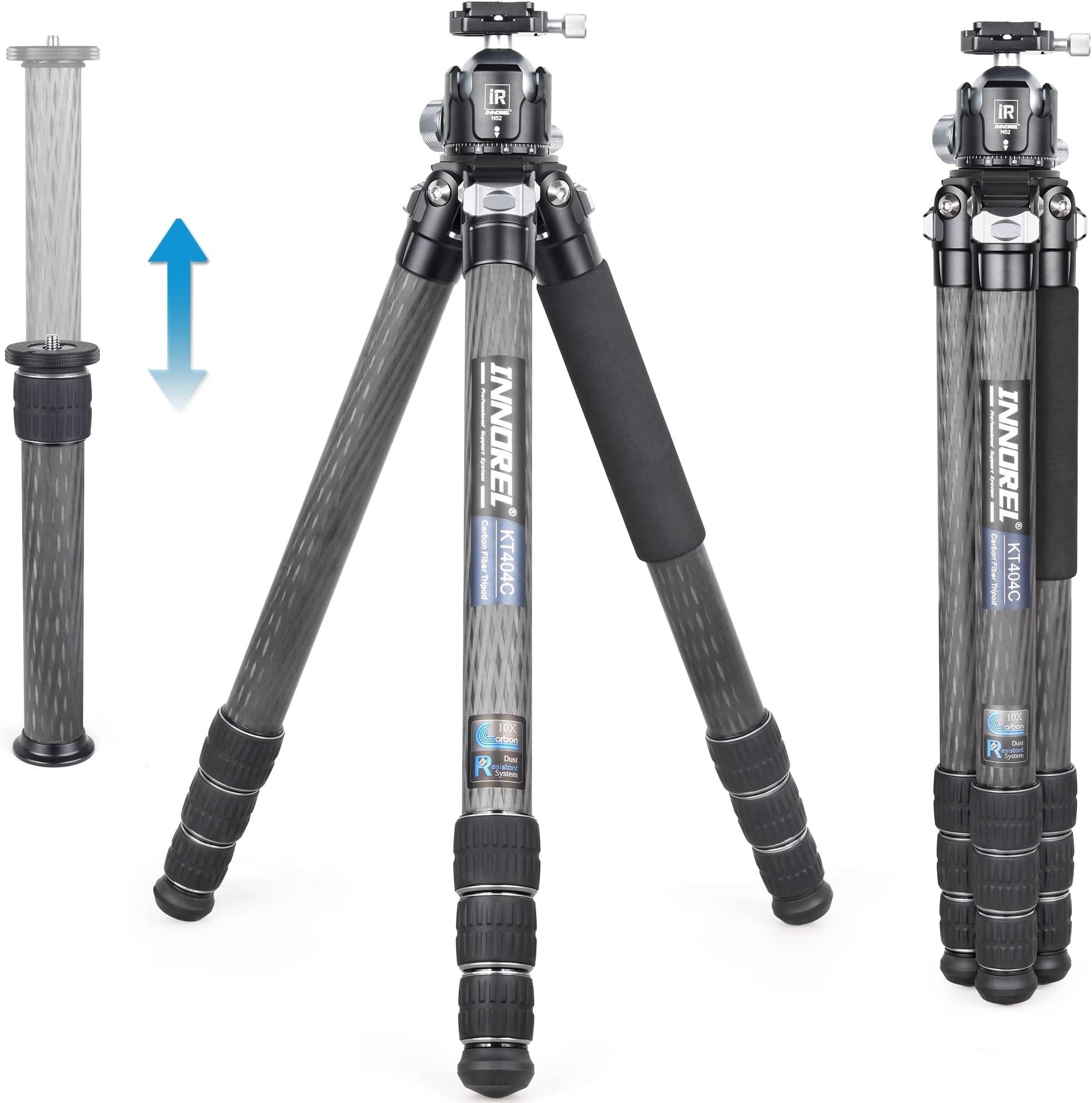 Amazon.com : INNOREL 10-Layer Carbon Fiber Mini Tripod CT223C Desktop ...