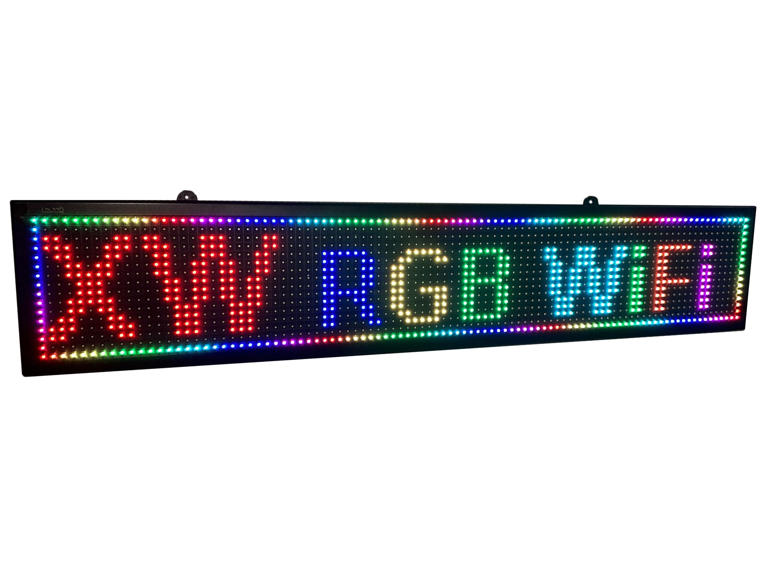 LED display 40"x8" with WiFi+USB, full color P10 RGB with high ...