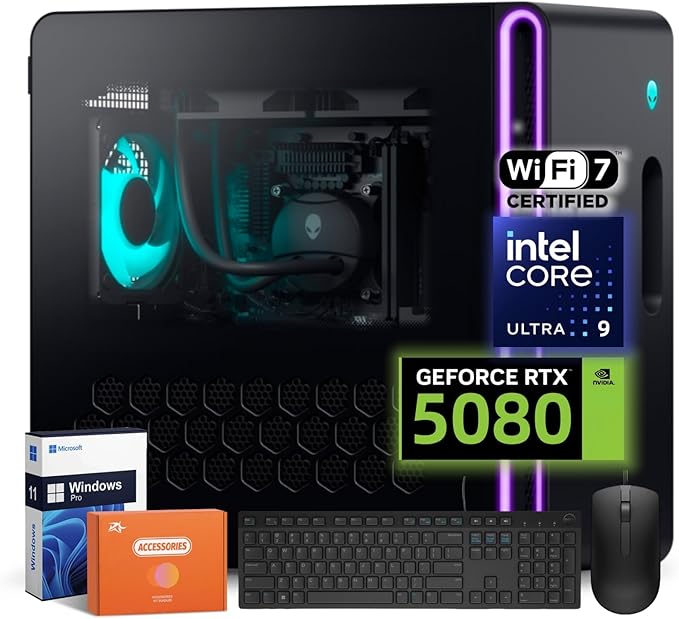 Amazon.com: Alienware Aurora R16 Gaming Desktop PC, NVIDIA RTX 5080 ...
