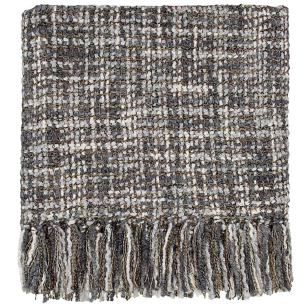 Amazon.com: Bedford Cottage Hanover Charcoal Throw 45" x 70" : Home ...