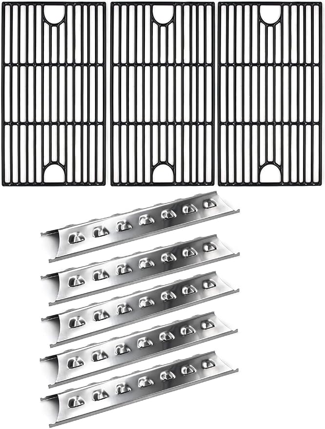Amazon.com : Hongso Replacement Grill Grates and Heat Plates for Master ...
