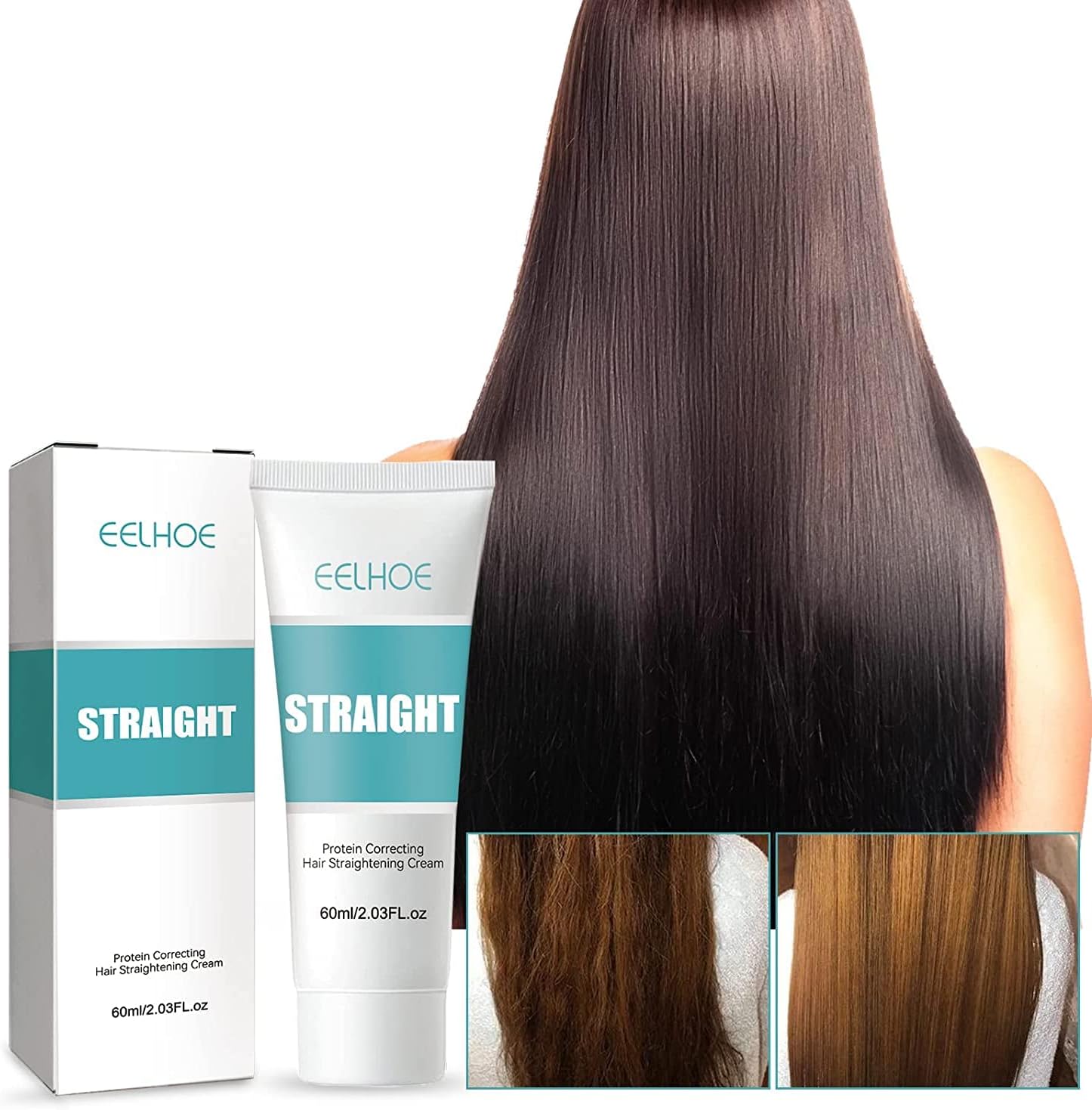 crema alisadora Crema para alisar el cabello con corrección de ...