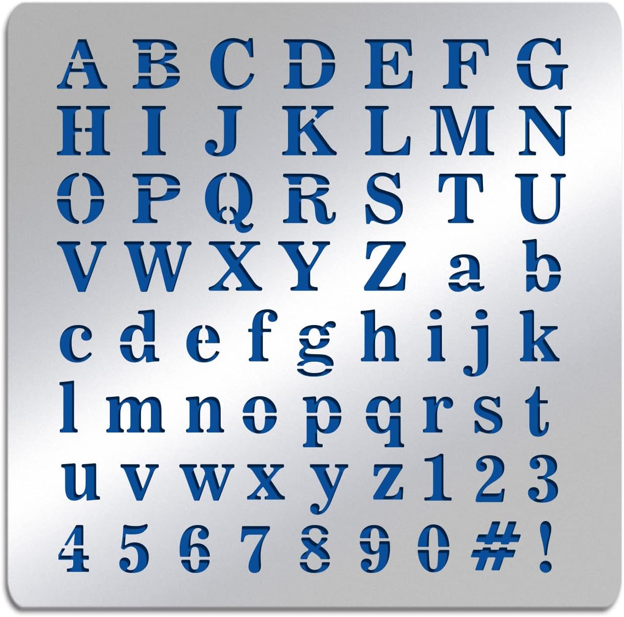 Aleks Melnyk #34 Pochoirs Metal Alphabet Pour Peinture, Pyrogravure sur ...