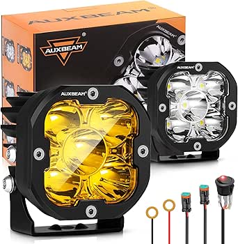 Amazon.com: Auxbeam XP-Ultra Series Hyperspot LED Pod Lights, 3 Inch ...