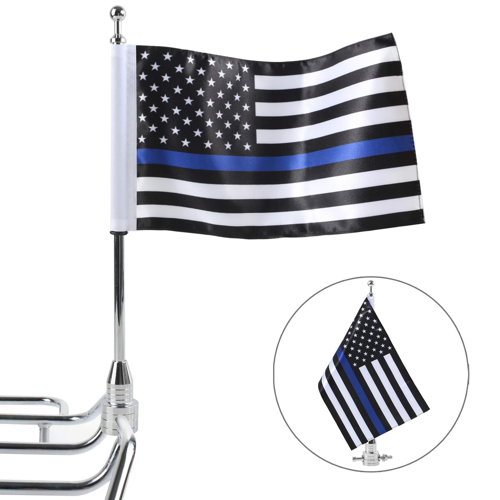 Buy Motorcycle pole with s 6x9 for Harley Davidson Honda Goldwing CB ...