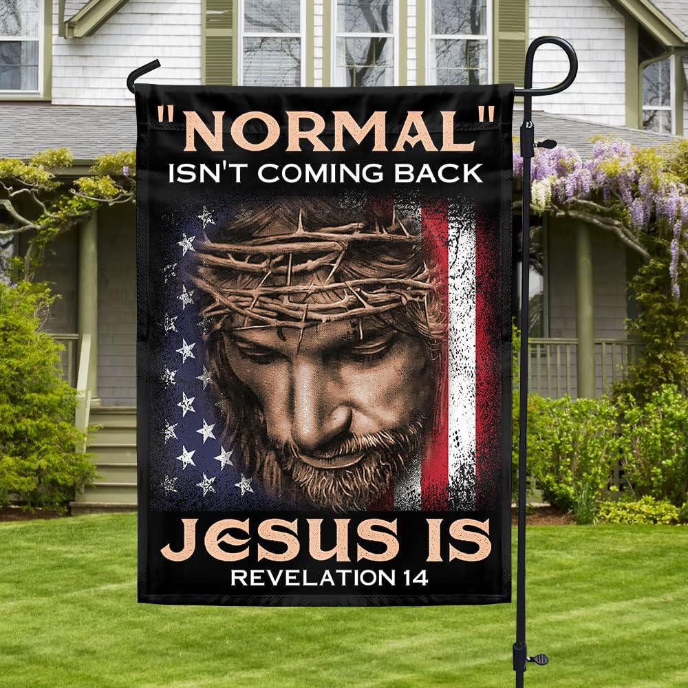 Amazon.com : Faithgee Jesus Flag Normal Isn’t Coming Back Jesus is Flag ...