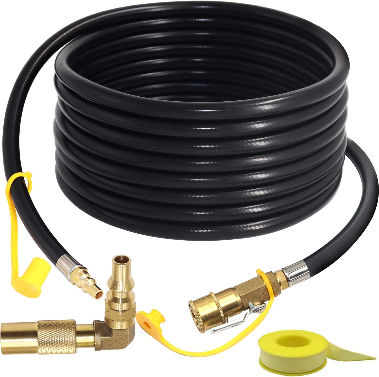 Amazon.com : DOZYANT 24 feet Low Pressure Propane Quick-Connect Hose ...