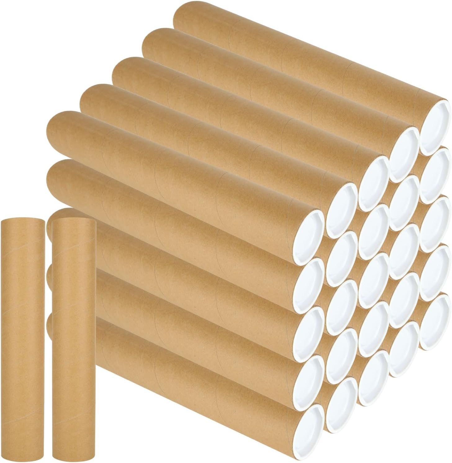 Amazon.com : FVIEXE 16Pack Mailing Tubes, 2 Inch x 16 Inch Cardboard ...