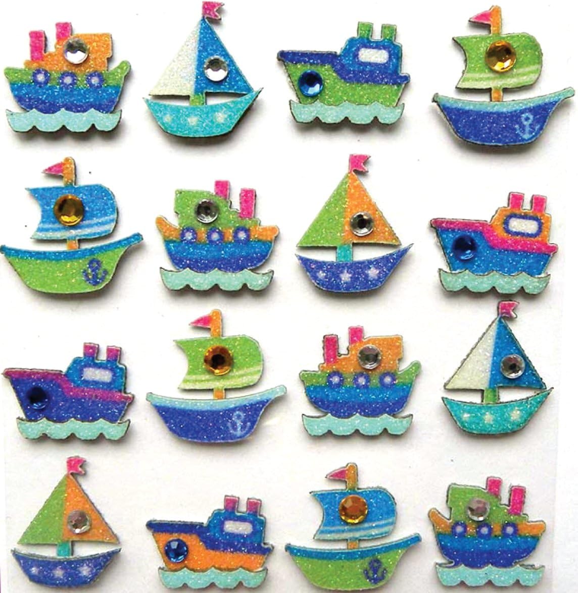 Amazon.com: Jolee's Boutique Dimensional Stickers, Boats : Arts, Crafts ...