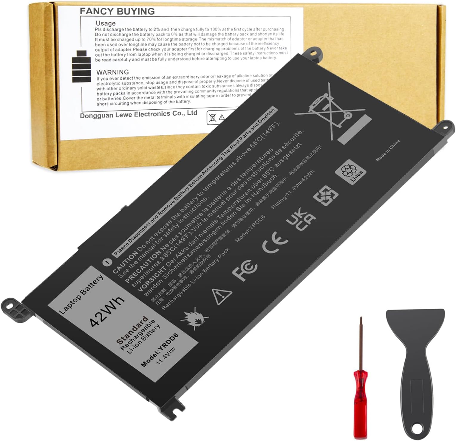Amazon.com: YRDD6 Battery for Dell Inspiron 5591 7586 5491 5481 5482 ...