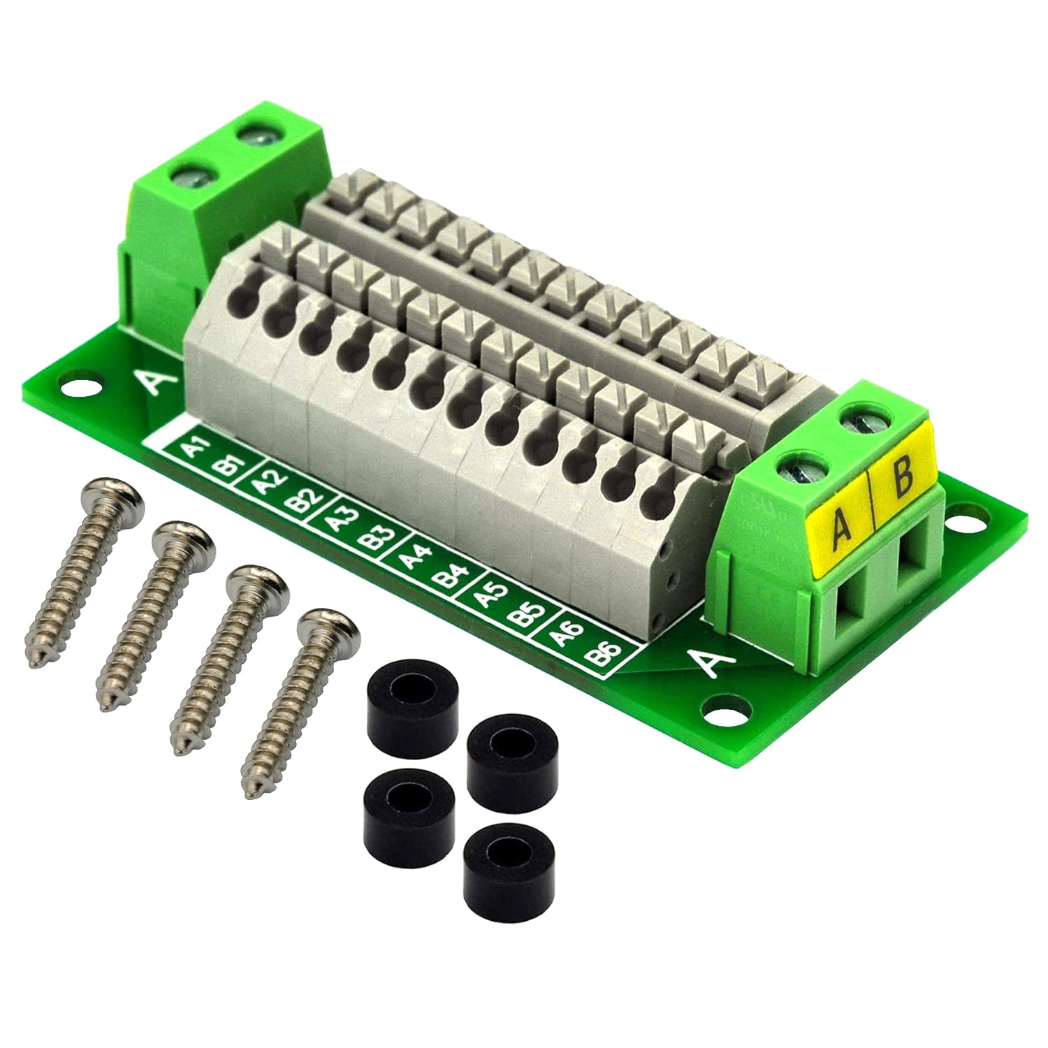 16Amp AC/DC 2x12 Position Terminal Block Distribution Module: Amazon ...