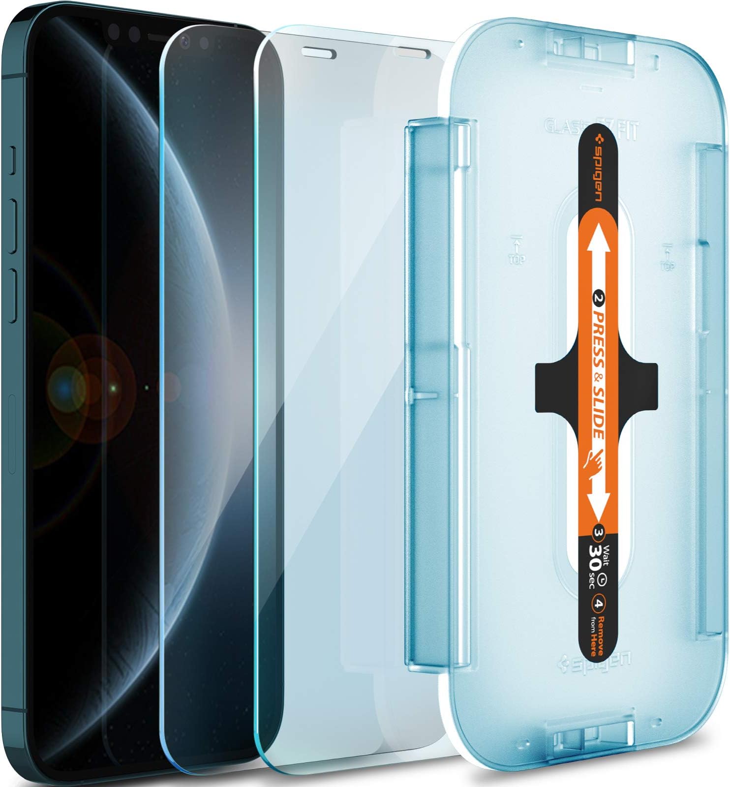 Amazon.com: Spigen Tempered Glass Screen Protector [GlasTR EZ FIT ...