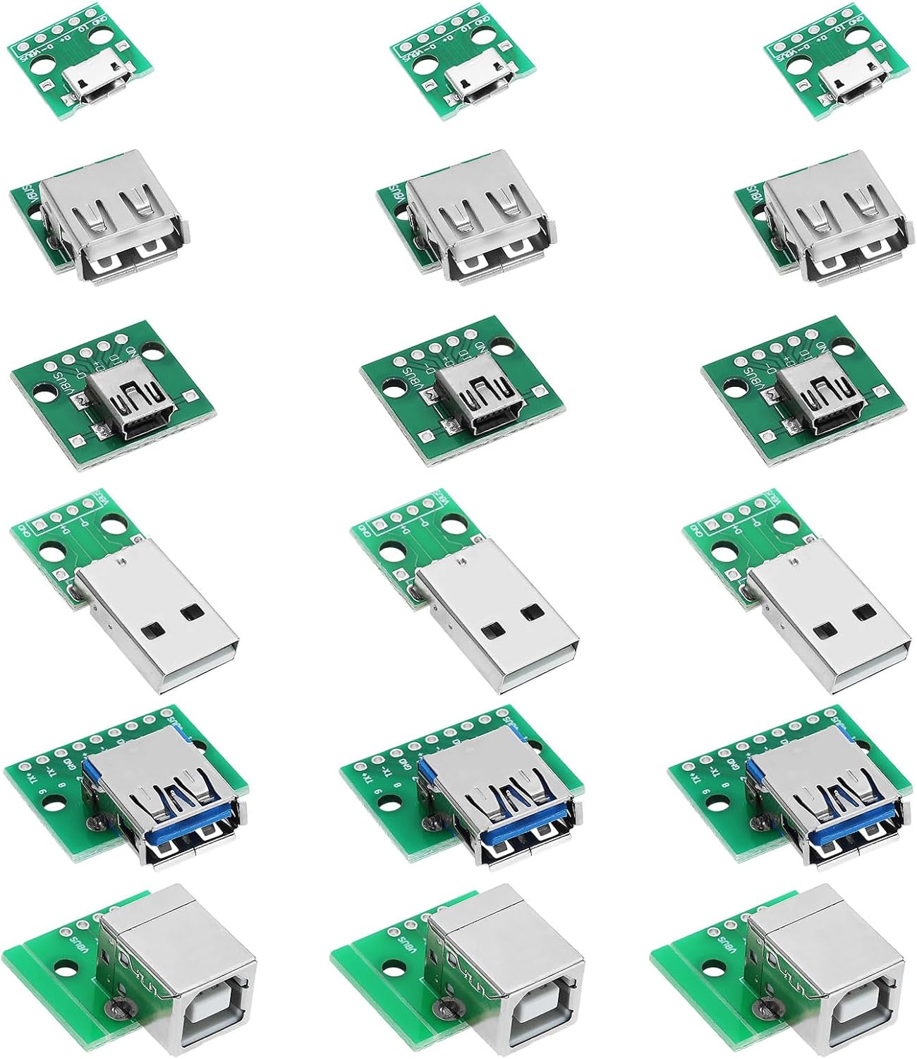 Amazon.com: Be In Your Mind 18pcs USB to DIP Breakout Adapter Converter ...