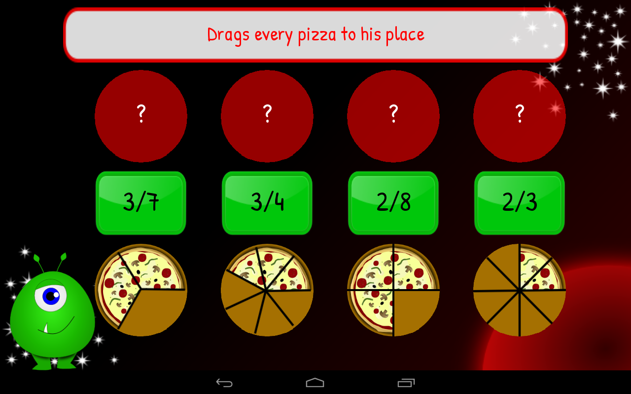 3rd 4th Grade Fractions Games - App on Amazon Appstore