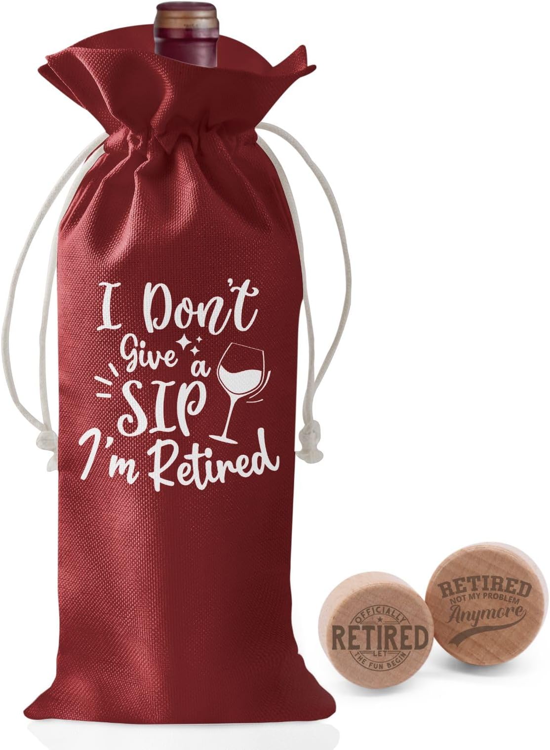 Amazon.com: Onebttl Retirement Gifts for Women/Men, Retirement Wine Bag ...