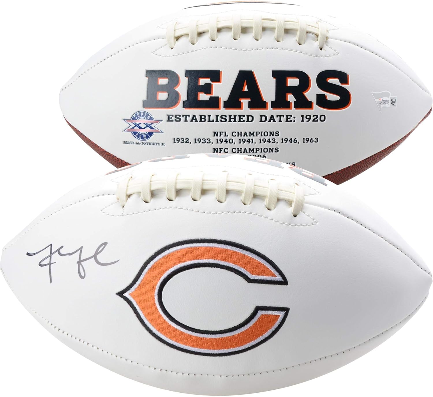 Khalil Mack Chicago Bears Autographed White Panel Football - Fanatics ...
