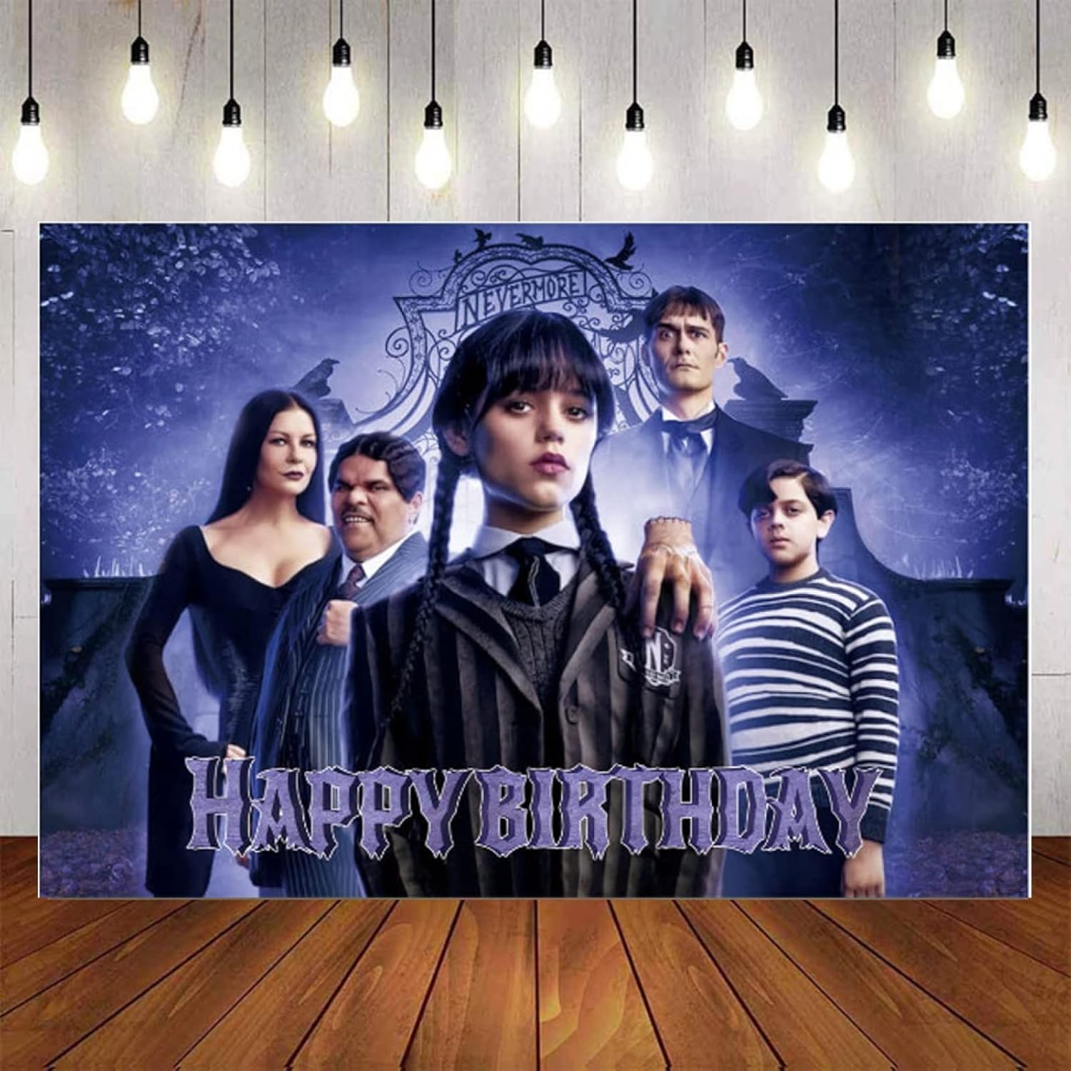 Wednesday Addams Party Decoration Cloth & Garden Australia | Ubuy