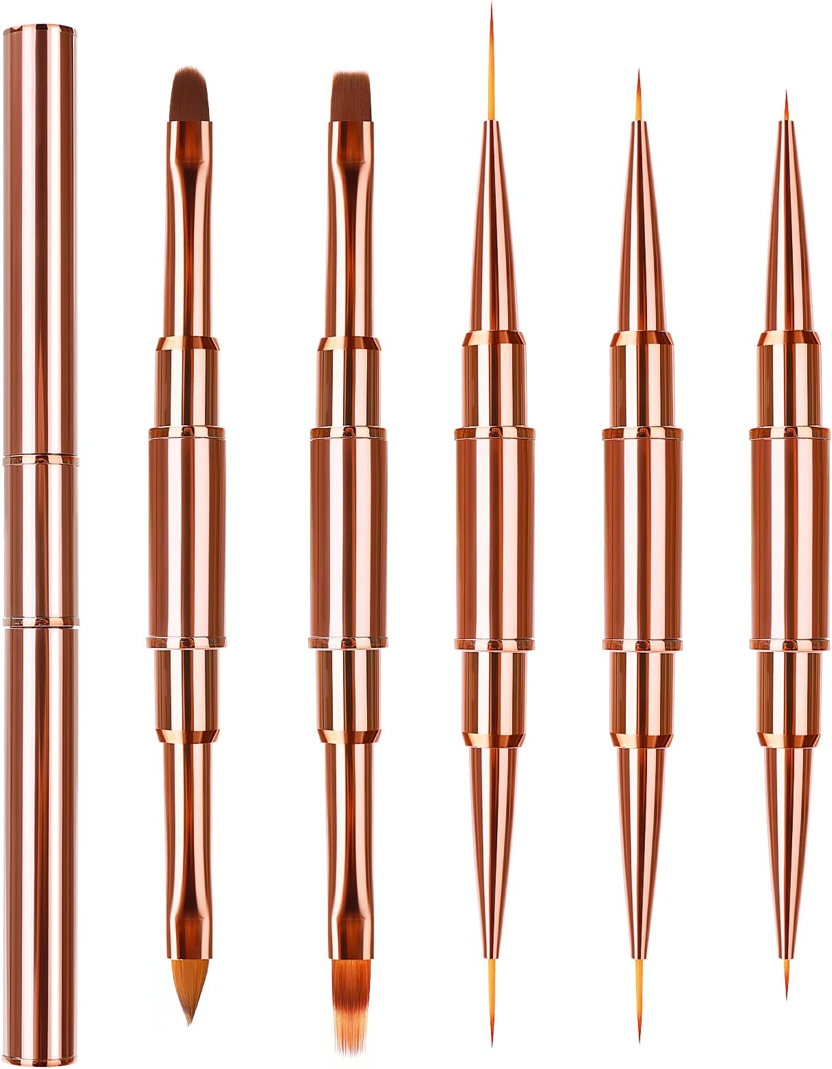 Amazon.com : modelones Nail Art Brushes, Super Fine Thin Liner Nail ...
