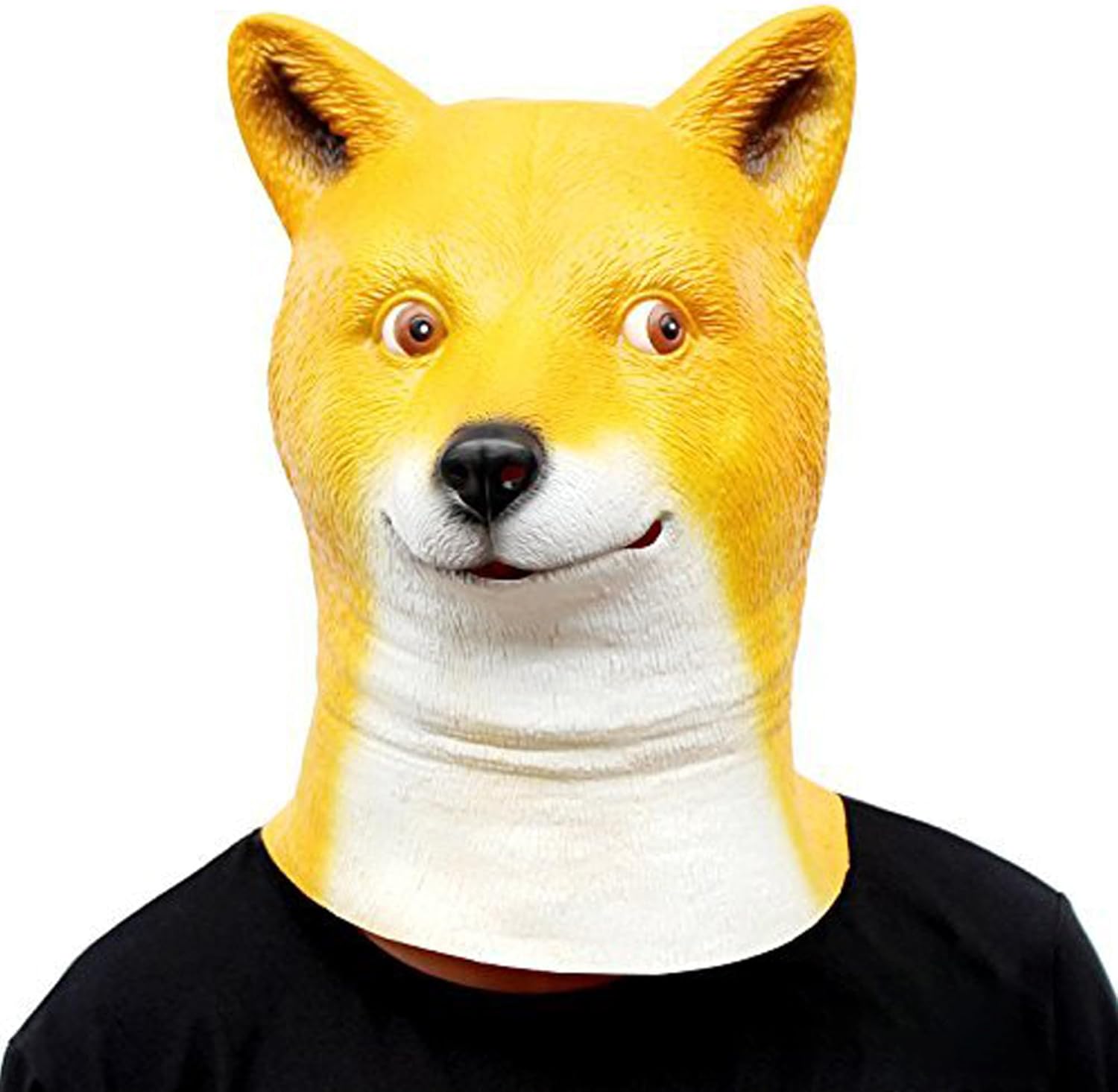 Amazon.com: CreepyParty Animal Dog Head Mask Novelty Halloween Costume ...