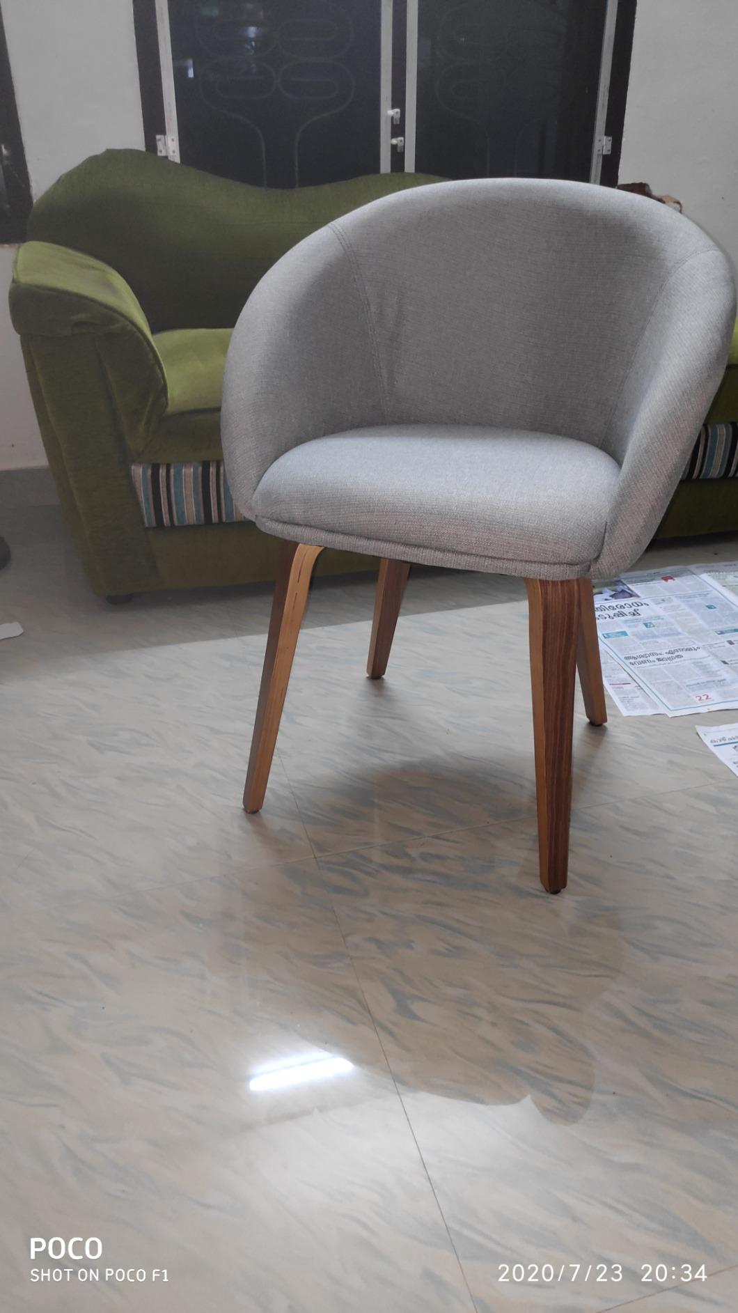 Urban Ladder Meryl Lounge Chair (Colour : Light Grey) : Amazon.in: Home ...