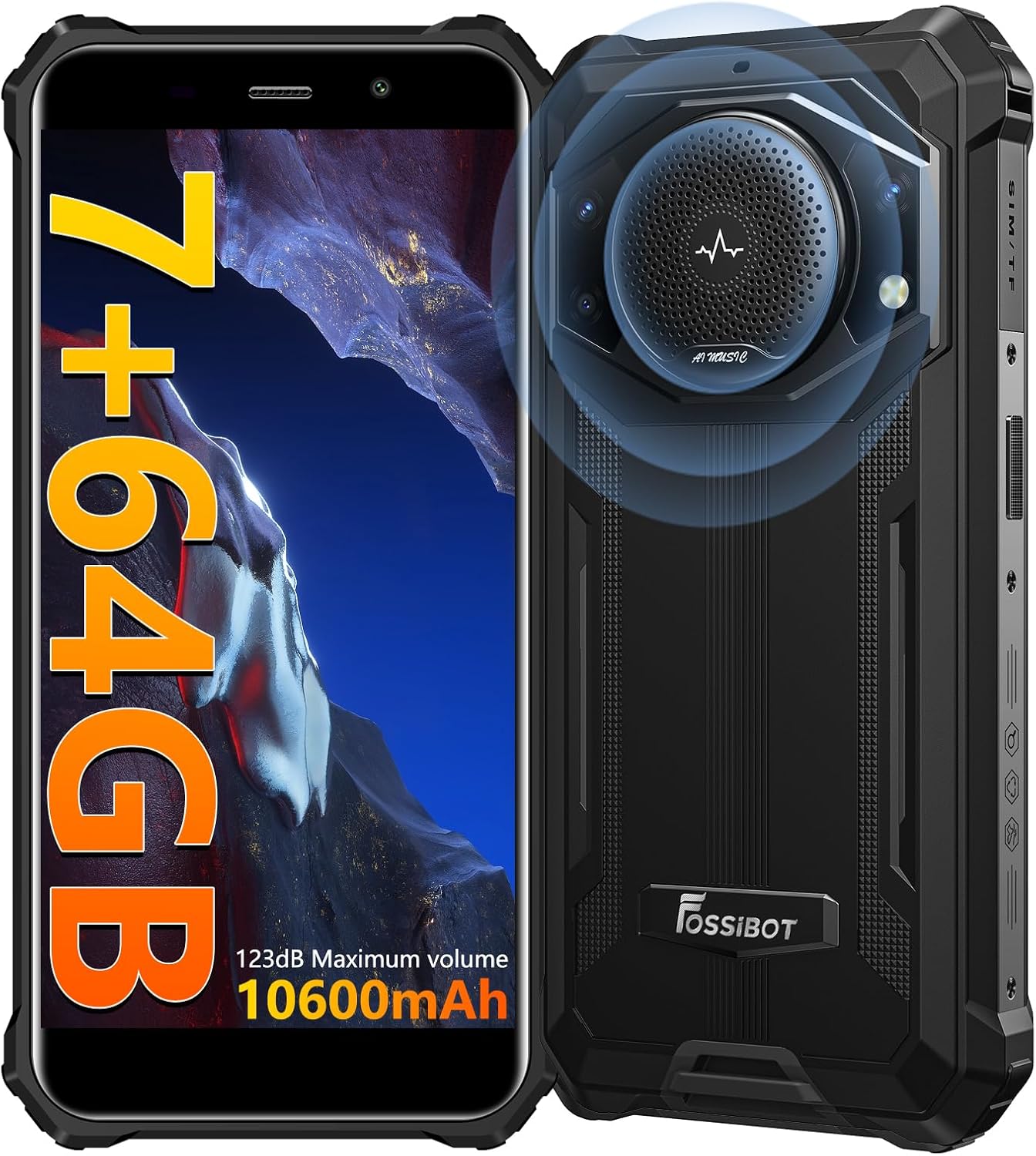 FOSSiBOT Rugged Smartphone 10600mAh Battery Smartphone Without Contract ...