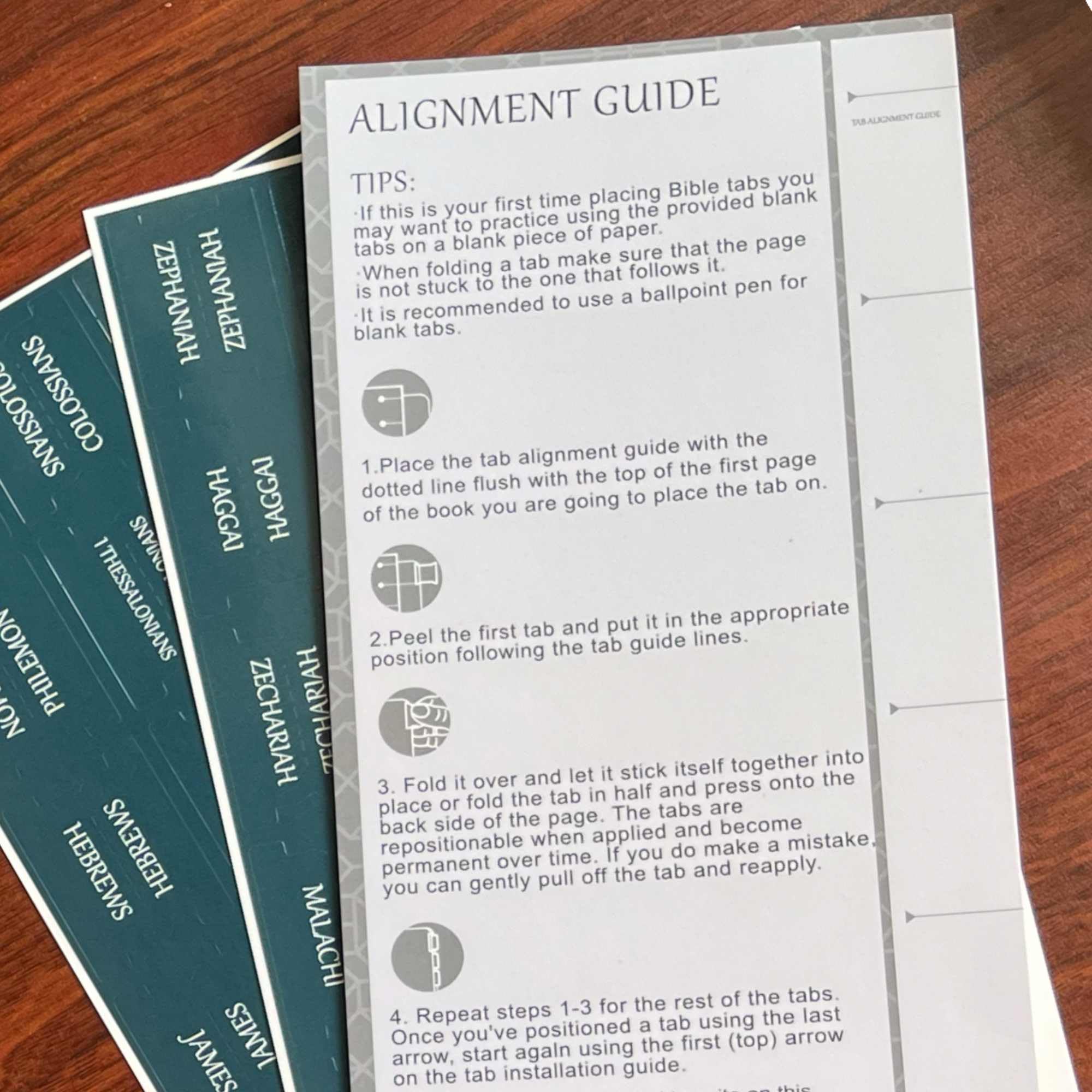 Snapklik.com : Reposition Bible Tabs, Large Print Lanimated Stickers ...