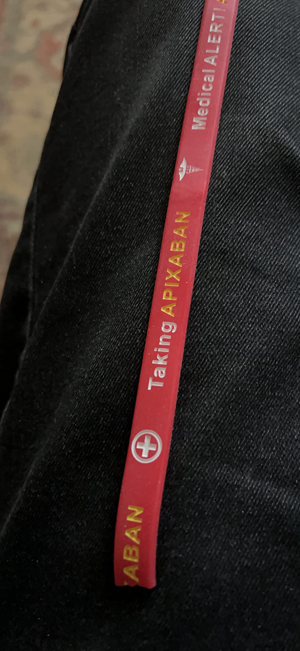 The ID Band Company Medical Alert! Taking Apixaban Silicone Wristband ...