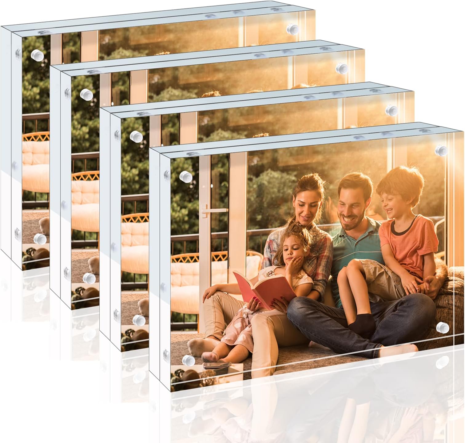 Snap 4x6 Clear Acrylic Self Standing Frame, Set of 12 : Amazon.co.uk ...