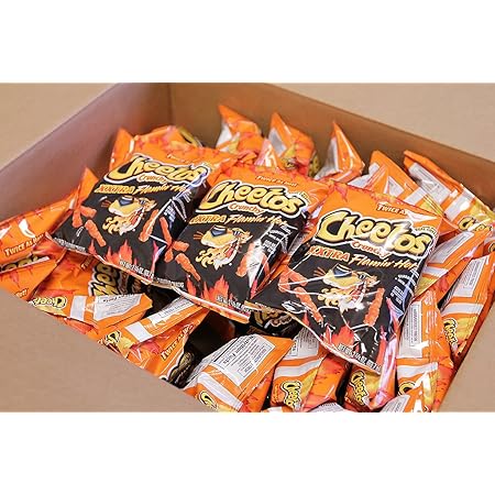 Amazon.com: Cheetos Crunchy XXTRA Flamin Hot Crunchy Cheese Flavored ...