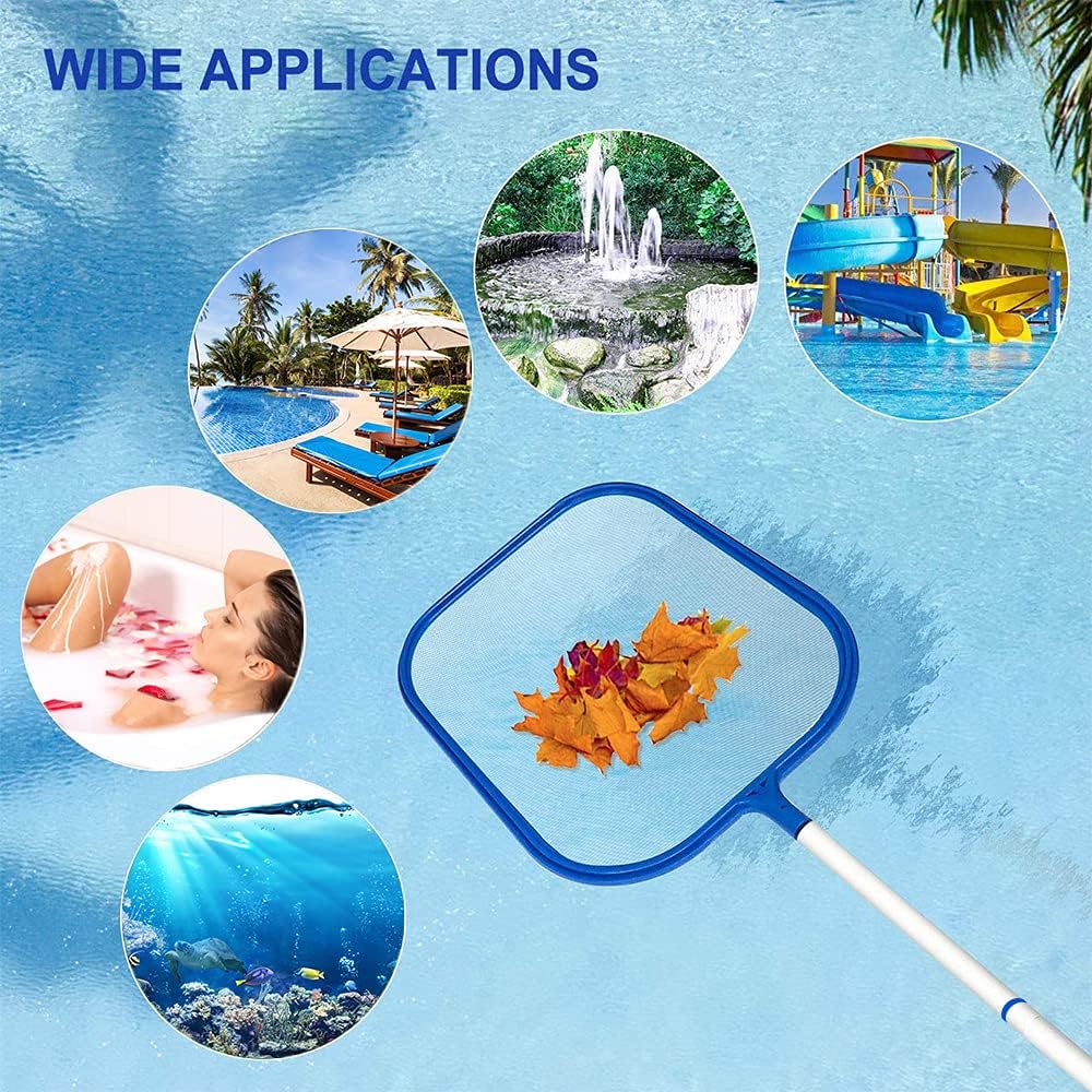 Pool Nets for Cleaning, Professional Pool Skimmer, Hot Tub Net Kit with ...