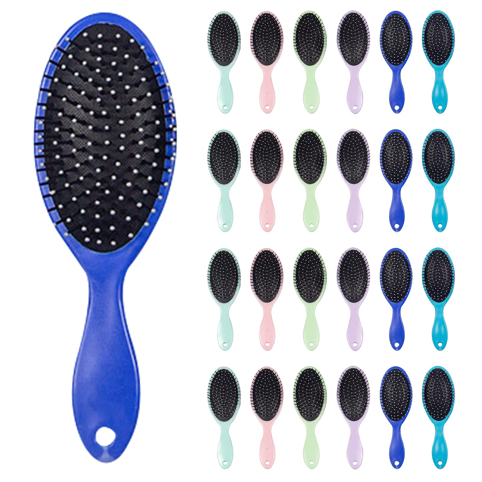 Amazon.com : 24 Pcs Wet Detangler Hair Brush Mini Travel Detangling ...