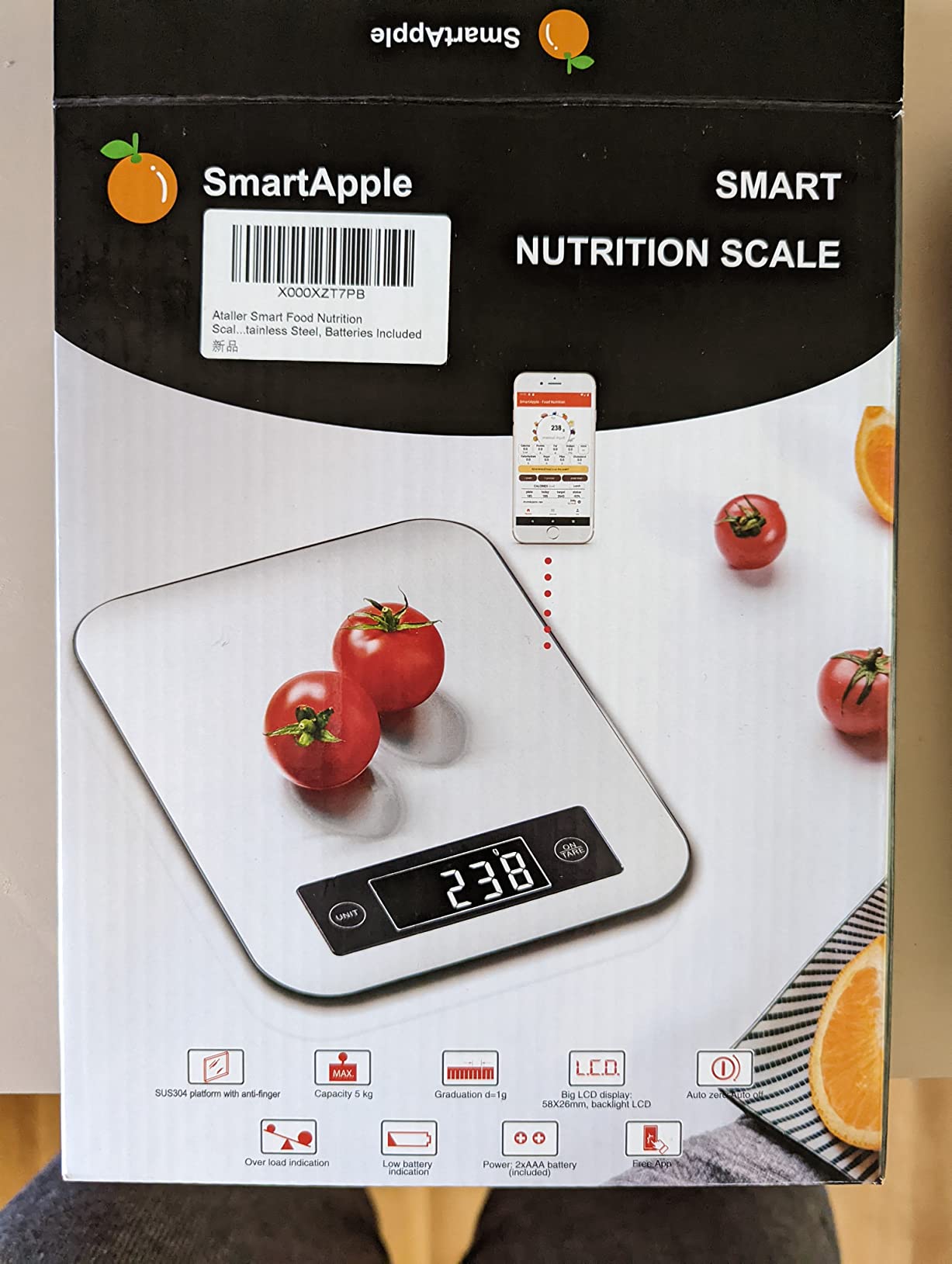 Ataller Smart Food Nutrition Scale, Digital Kitchen Scales with ...