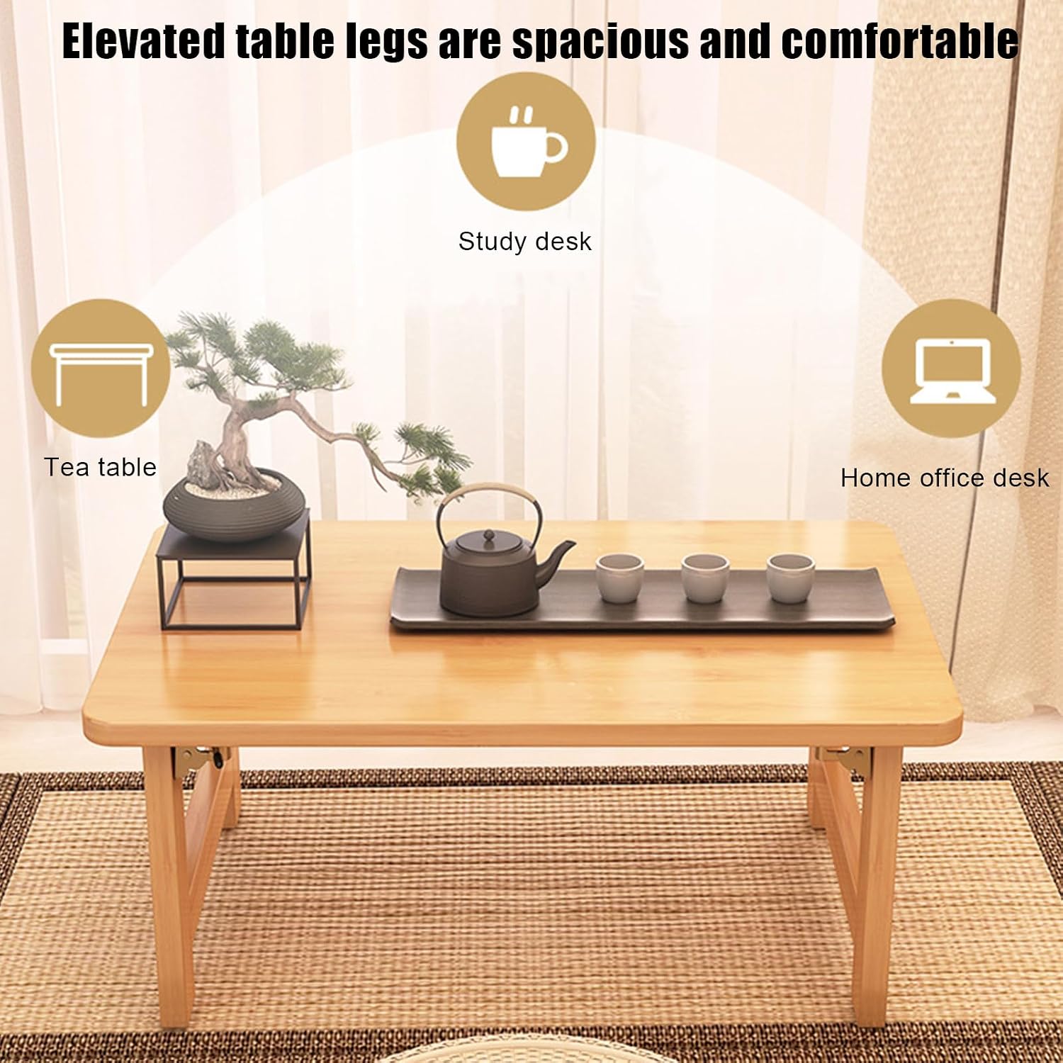 Japanese Foldable Coffee Table,Solid Wood Vintage Australia | Ubuy