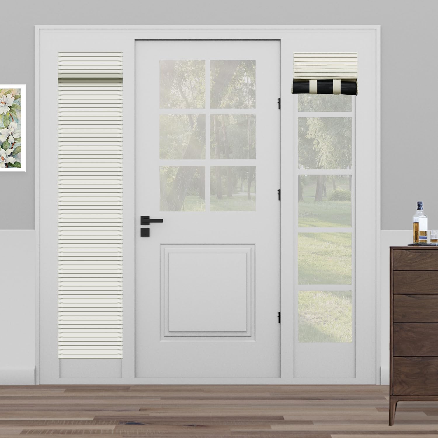 Muamar Side Door Window Curtains, Front Door Curtains for Small Window ...