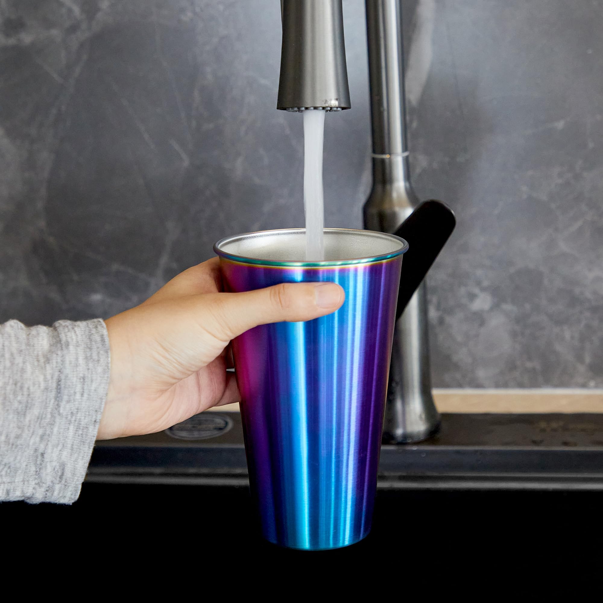 Snapklik.com : MEWAY 12 Pack 24oz Stainless Steel Pint Cup