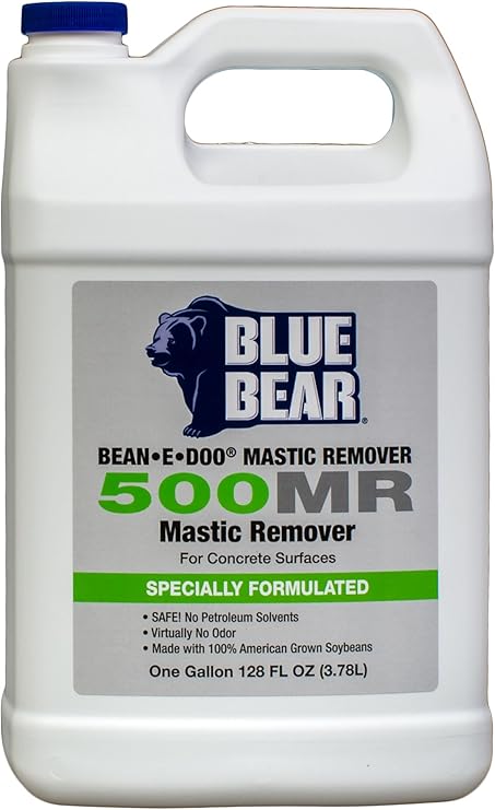BLUE BEAR 500MR Mastic Remover for Concrete Surfaces Gallon - - Amazon.com