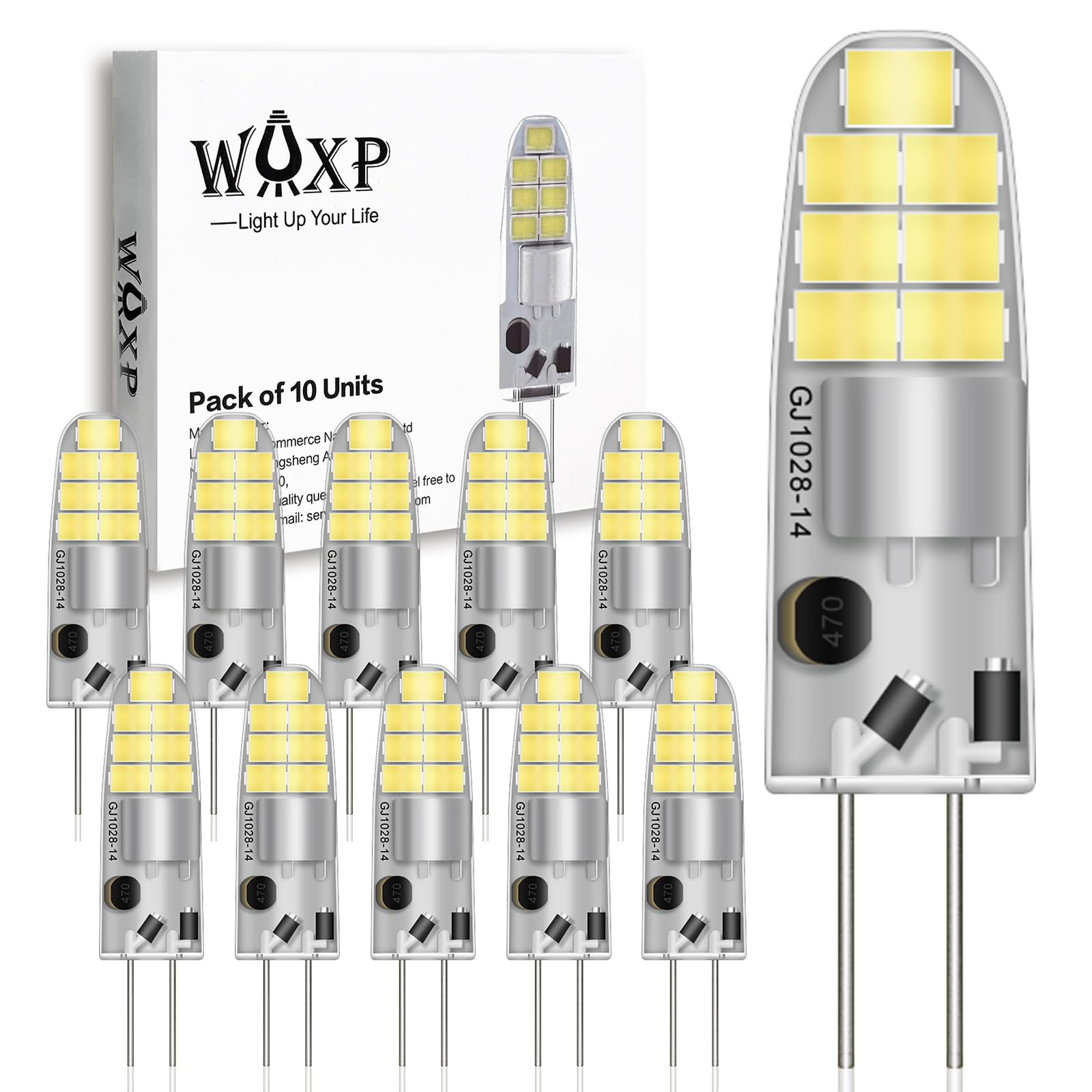 G4 LED Bulbs Cool White 1.5W, 12V 6000K 2-Pin Capsule Lamp Bulb ...