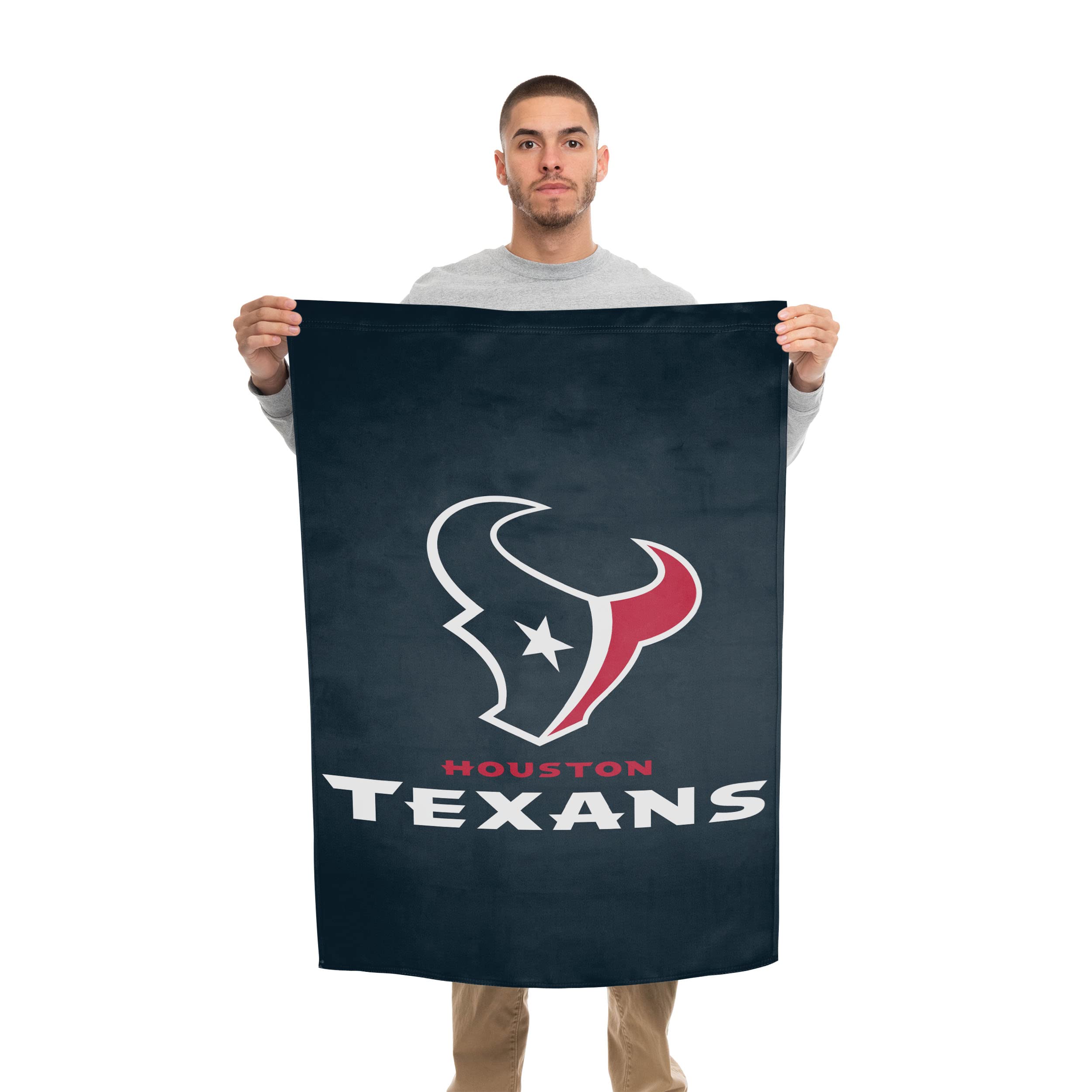 Snapklik.com : Houston Texans NFL Solid Vertical Flag