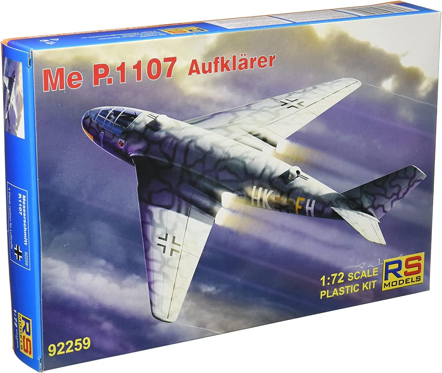 Amazon | RSモデル 1/72 ドイツ空軍 メッサーシュミット Me P.1107 長距離ジェット爆撃機 KG40 1946 ...