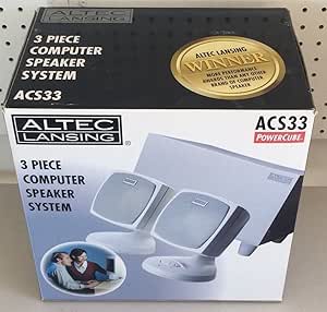 Altec Lansing ACS33 PowerCube Computer Speakers (3-Piece) : Amazon.com ...