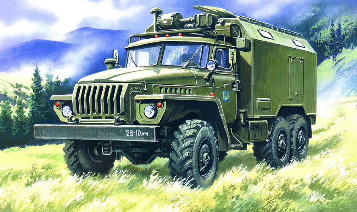 Amazon.com: ICM Models Ural-43203 Command Vehicle Building Kit : Arts ...