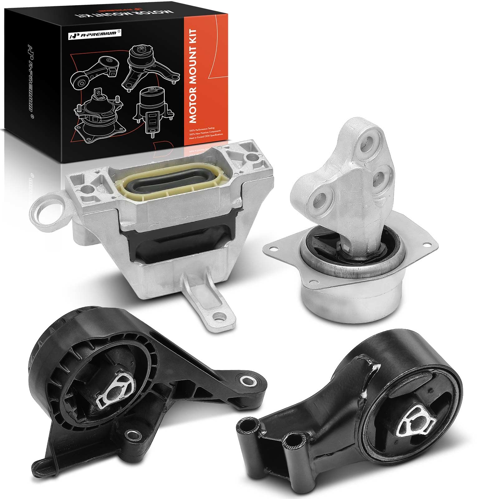 Amazon.com: A-Premium 4PCS Engine Motor Mount and Transmission Mount ...