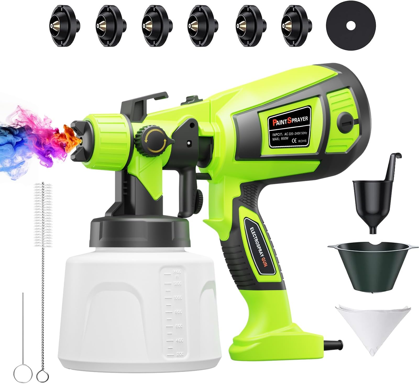 Amazon.com : Paint Sprayer, 850W HVLP High Power Electric Spray Paint ...