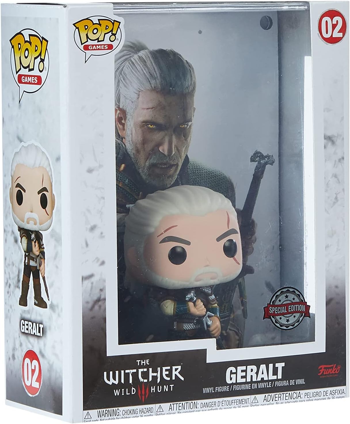 Amazon.com: Funko Pop! Games: The Witcher 3: Wild Hunt - Geralt Glow in ...