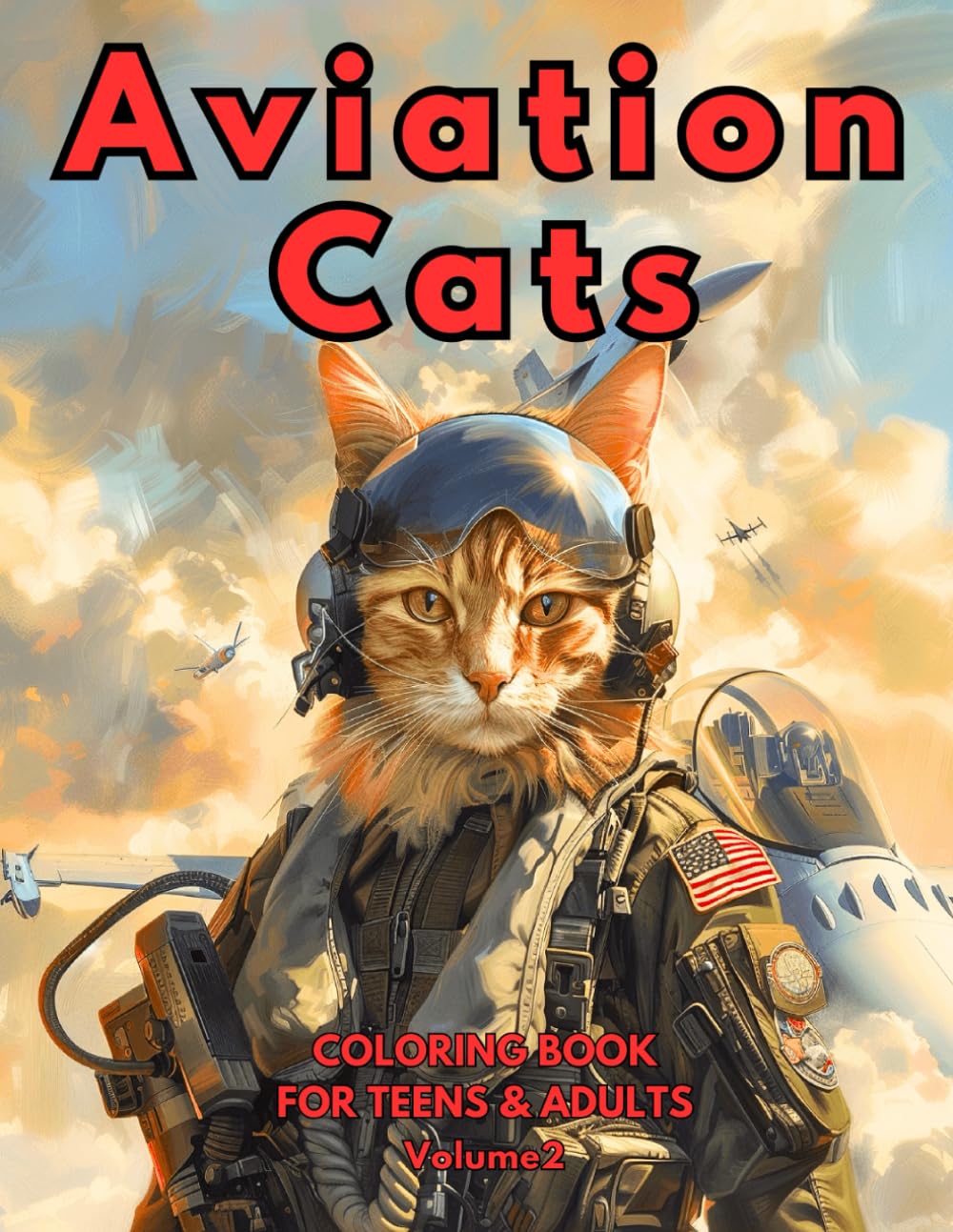 Amazon.com: Aviation Cats Coloring Book for Teens and Adults: Ideal for ...